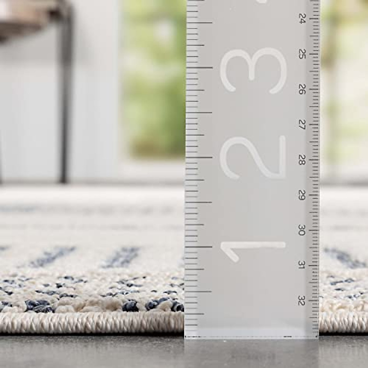 Well Woven Brer Light Blue Abstract Geometric Tribal Area Rug (7'10" x 9'10")