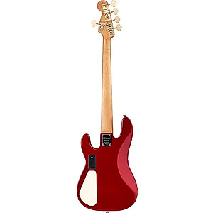 Charvel Pro-Mod San Dimas Bass Guitar JJ V, Caramelized Maple Fingerboard (Candy Apple Red)