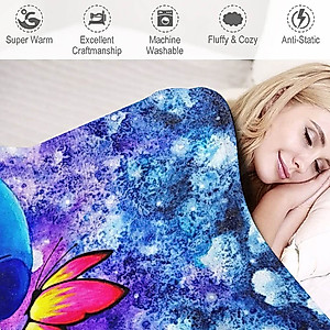 Cute Cartoon Blankets for Girls Boys Throw Blanket Super Warm Soft Plush Lightweight Fleece Flannel Blanket Christmas Birthday Winter Sofa Bedding Blanket for Girl 40"x50"