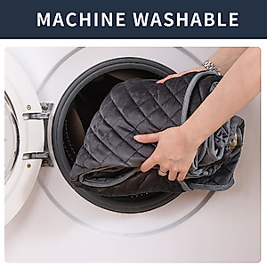 LUFEIJIASHI Non Slip Recliner Couch Covers for 3 Cushion Couch Sofa Reclining, Waterproof Recliner Sofa Covers 3 Seat, Velvet Reclining Couch Covers for Furniture Protector for Dogs Pets Dark Grey