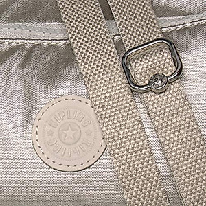 Kipling Women's Myrte Crossbody Handbag, Convertible Metallic Purse, Nylon Clutch and Waist Bag