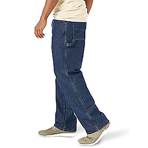 Wrangler Authentics Men's Fleece Lined Carpenter Pant,Dark Indigo,34W X 30L