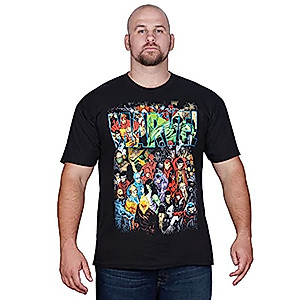 Marvel mens Marvel Team Ups Group Shot T-shirt novelty t shirts, Black, X-Large US