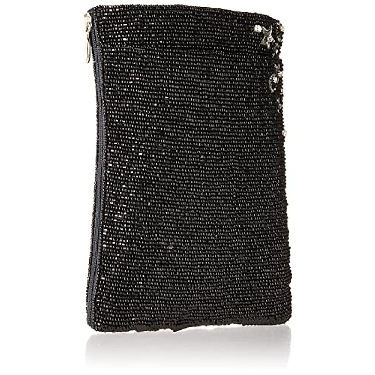 Mary Frances Bubbly Champagne Bottle Mini Crossbody Handbag, Black