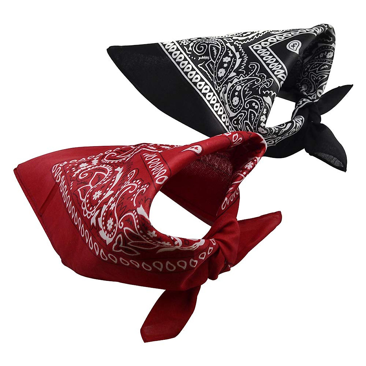 Arctic Fish Red Bandanas Face Mask For Men Women 8 Pack Cotton Multi-function Face Hair Headband (18PCS)