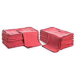 Simpli-Magic Shop Towels, 14"x12", Red (600 Pack - Full Case)