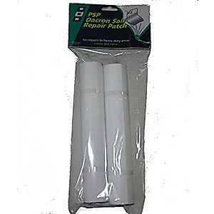 PSP Tape - Dacron Sail Repair Patch - 24cm x 37 cm ~ 9.4" x 14.5" (White)