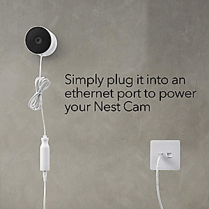 Wasserstein PoE Adapter for Google Nest Cam Outdoor or Indoor, Battery - Made for Google Nest