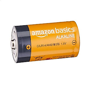 Amazon Basics 24-Pack C Cell Alkaline All-Purpose Batteries, 1.5 Volt, 5-Year Shelf Life