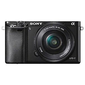 Sony Alpha a6000 Mirrorless Digital Camera with 16-50mm Power Zoom Lens (Renewed)
