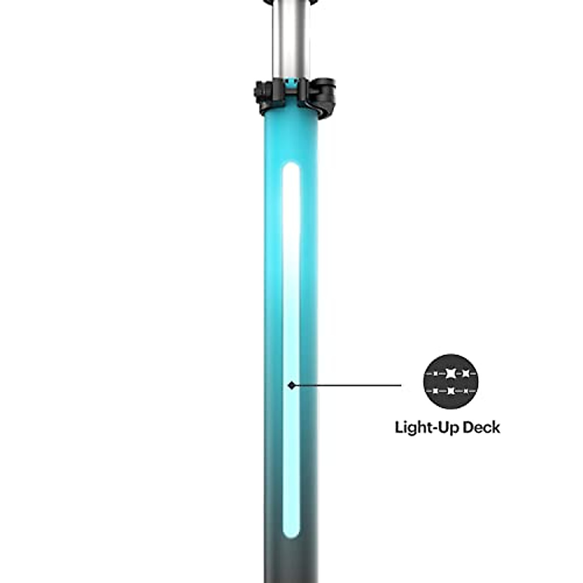 Jetson Scooters - Juno Kick Scooter (Blue) - Collapsible Portable Kids Push Scooter - Lightweight Folding Design with High Visibility RGB Light Up LEDs on Stem and Wheels