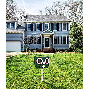 Solar Animal Repeller Ultrasonic Deer Repellent Devices Outdoor for Bird Skunk Rabbit Raccoon Cat Dog Fox, Waterproof Animal Deterrent with PIR Sensor Alarms Strobe Lights for Yard Farm Garden