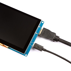 GeeekPi 5 Inch Capacitive Touch Screen 800x480 HDMI Monitor TFT LCD Display for Raspberry Pi 4 Model B, Raspberry Pi 3/2 Model B/B+/Pi Zero & BeagleBone Black & PC