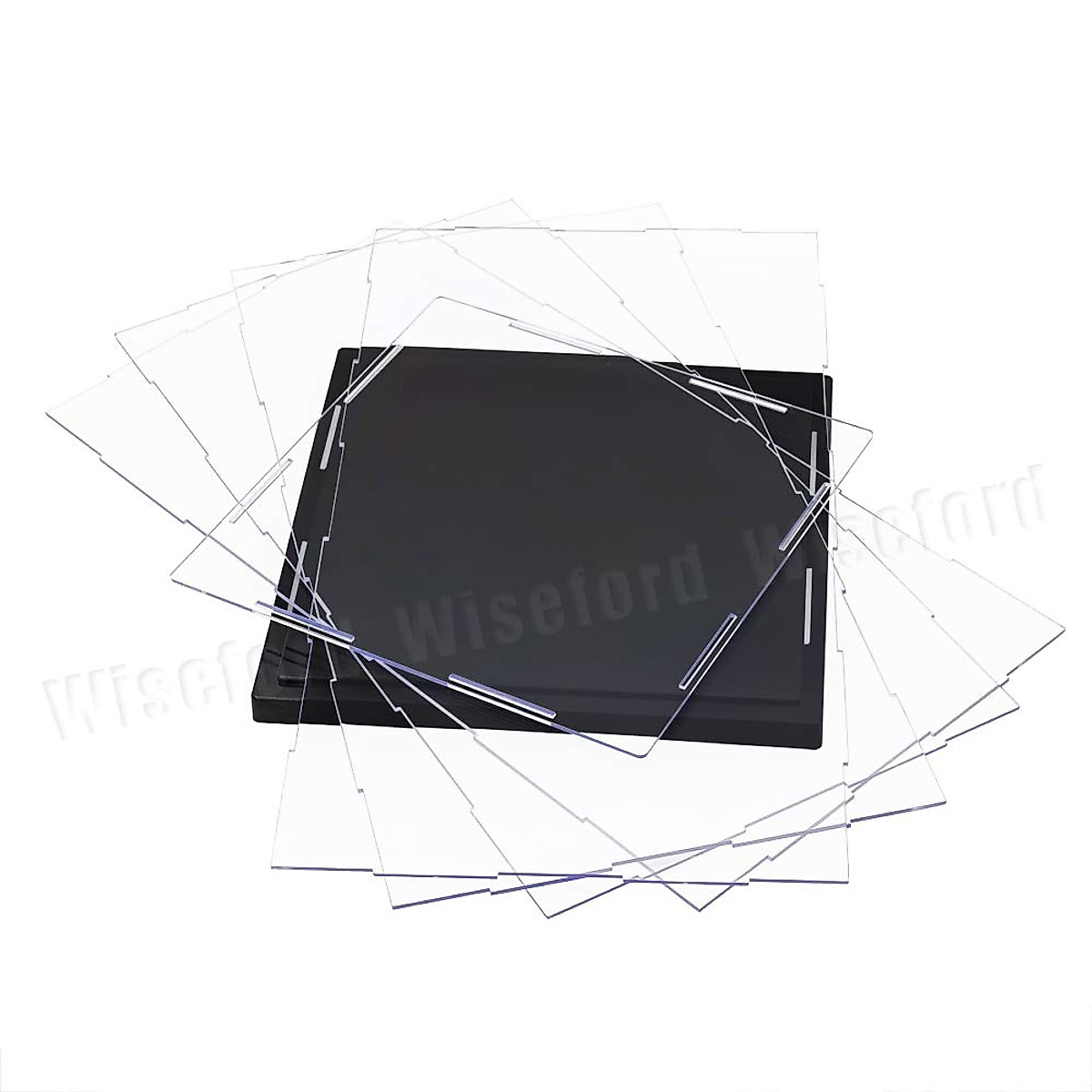 Tingacraft Acrylic Display Case (8 x 8 x 15.7 inch) for 14 inch Doll Figure Clear Box for Collectibles, Assembly Required