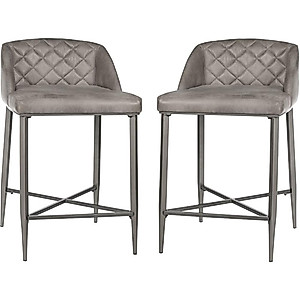 Hillsdale Furniture Phoenix Counter Height Stool (Set of 2), Gray