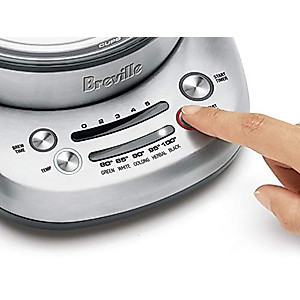 Breville BTM500CLR Smart Tea Infuser Compact Tea Maker, Brushed Stainless Steel 8.3" X 8.3" X 9.3"