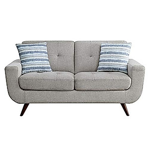 Lexicon Fairmont Living Room Loveseat, Gray