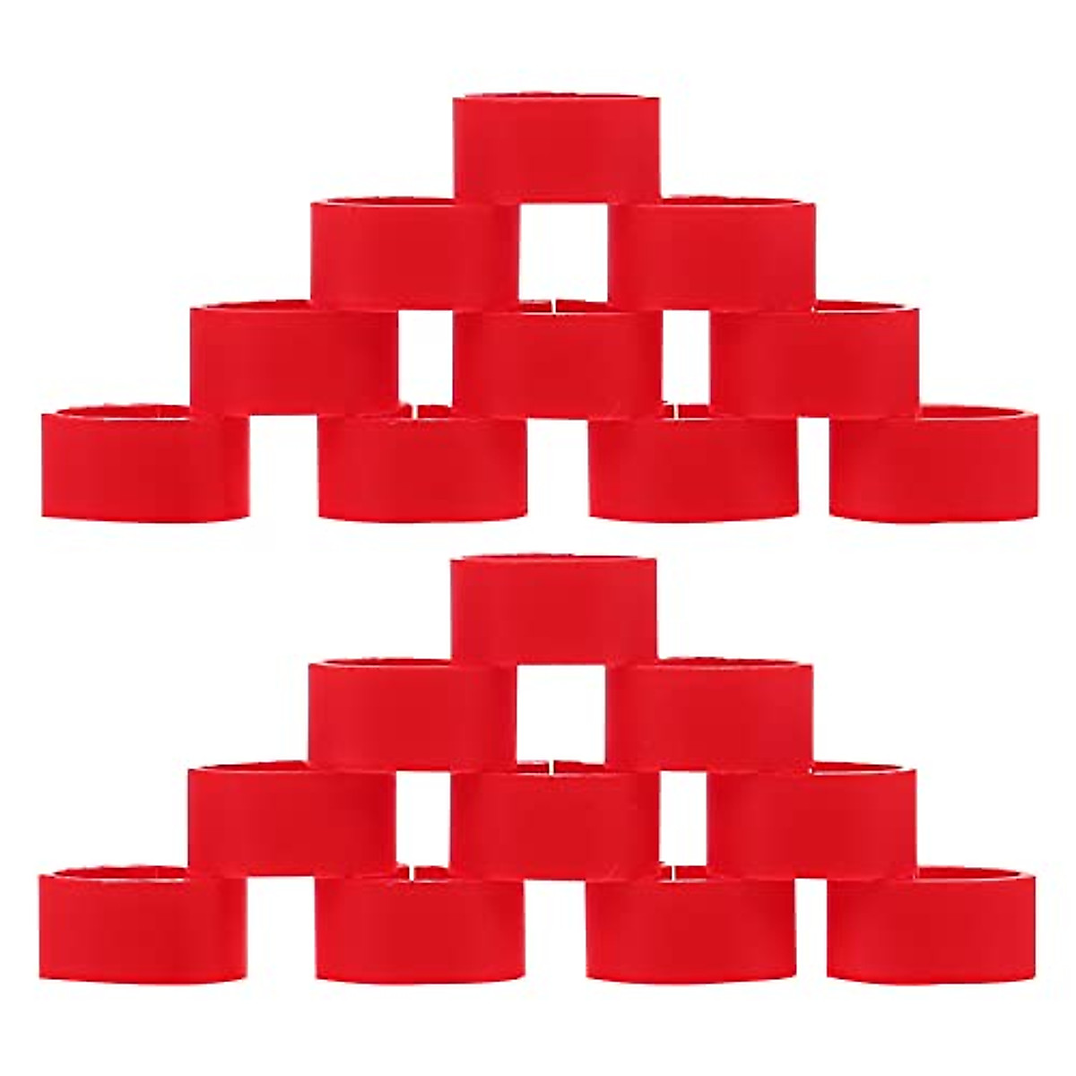 balacoo Duck Leg Rings 100pcs 10mm Racing Pigeon Leg Rings Bird Rings Leg Bands for Pigeon Parrot Finch Canary Hatch Poultry Rings Red Hen Leg Bands