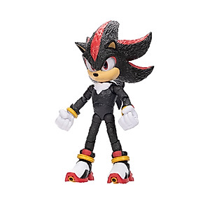 Sonic The Hedgehog Sonic 3 Movie Action Figures 5-Inch Shadow Collector Toy Figure, Highly Articulated for Boys Girls - Officially Licensed 3 Movie Product