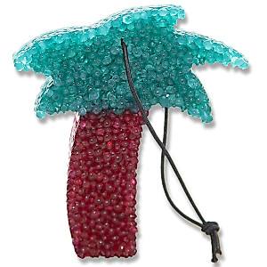 Jamaica Me Crazy Scented Freshies 2-Pack, Lone Star Candles, A Delightfully Whimsical Summer Favorite, 2-Color Palm Tree and Pineapple, Air Freshener, Car Freshener, Strongly Scented Aroma Beads