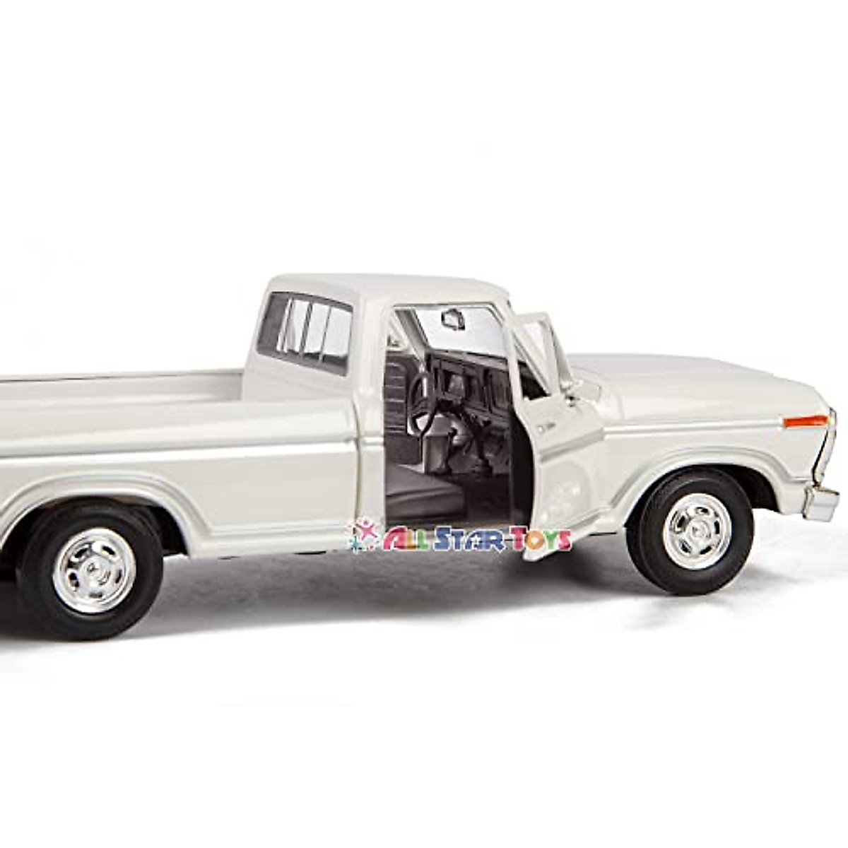 Motormax 1979 Ford F-150 Pickup Classic F150 Pick Up Truck 1:24 Diecast Collectible Model Car White 79346 All Star Toys Exclusive