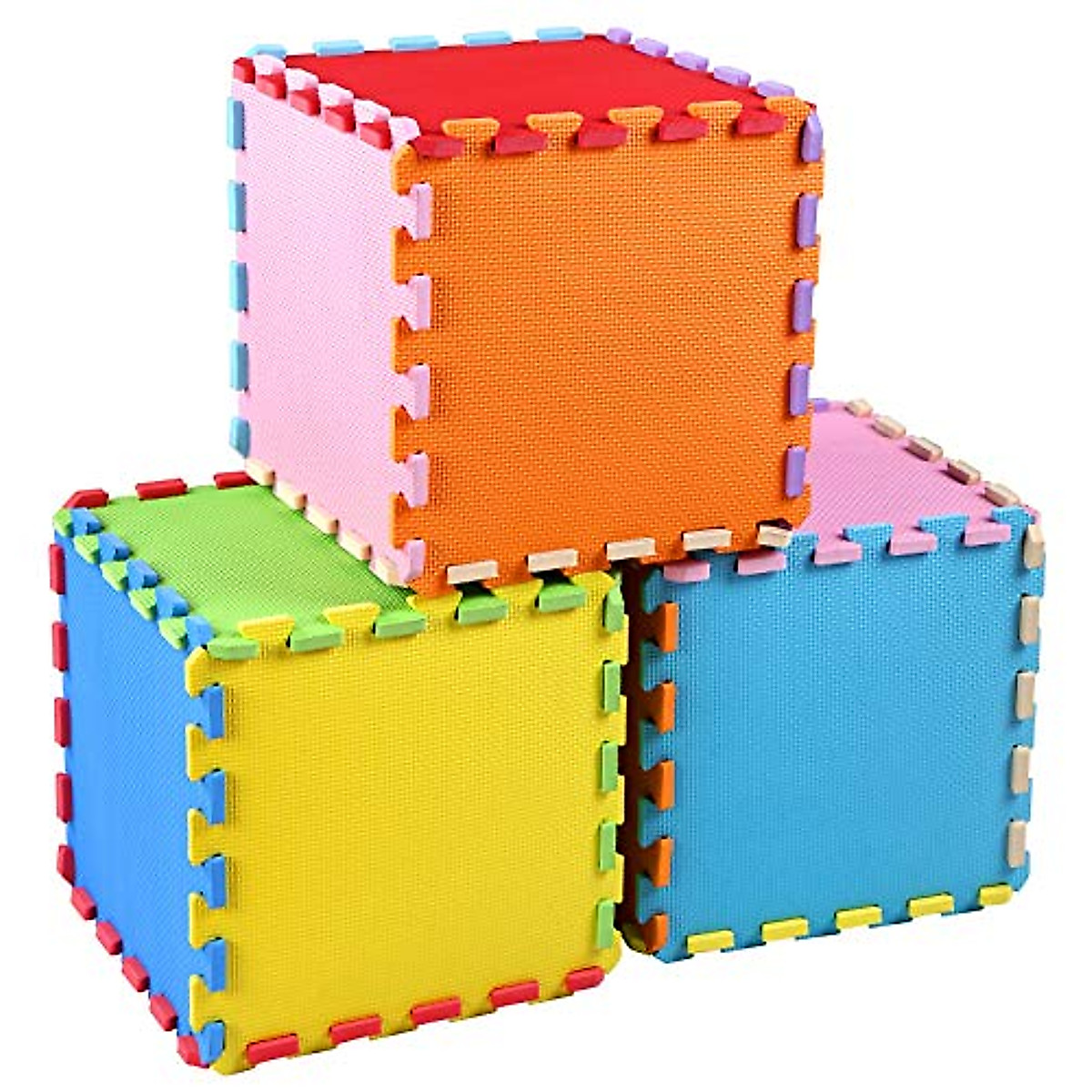 Balance From Kid's Puzzle Exercise Play Mat with EVA Foam Interlocking Tiles, 9 Colors (36 Tiles)