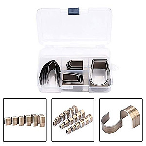 Leather Punch Tools, Leather Hole Punch, 18Pcs Universal DIY Leather Craft Embossing Punch Set Kit for Leather Craft Professionals or Amateurs, Alloy Steel