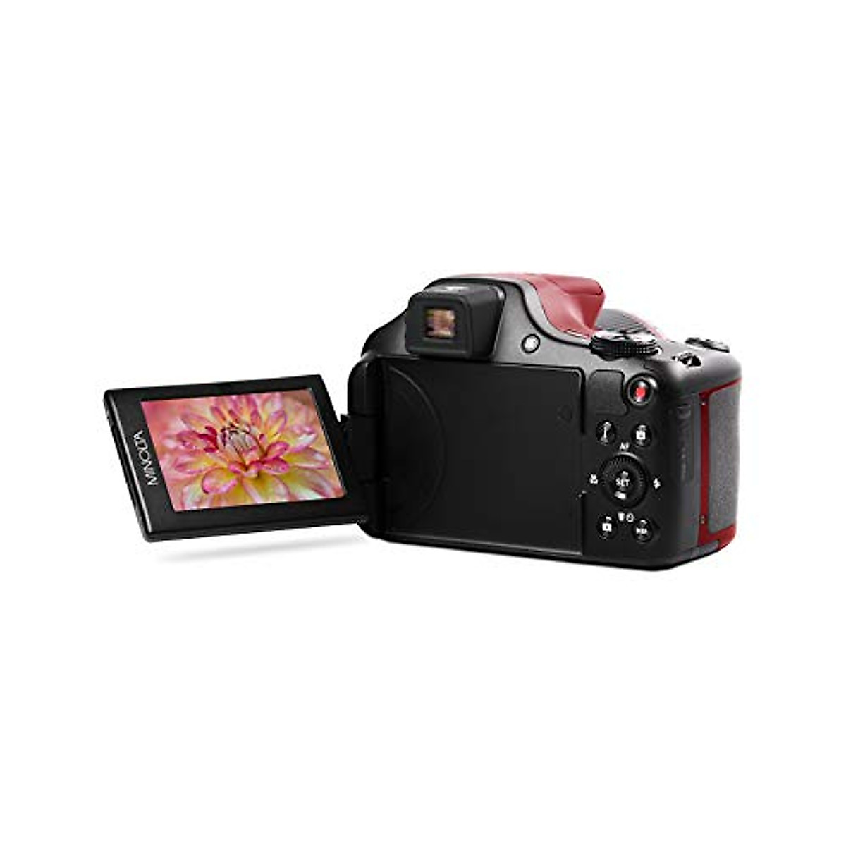 Minolta Pro Shot 20 Mega Pixel HD Digital Camera with 67x Optical Zoom, Full 1080p HD Video & 16GB SD Card (Red)