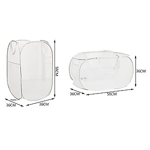 VALINK Mesh Popup Laundry Hamper,Popup Mesh Laundry Basket,for Washing Storage,Kids Room,Dorm or Travel
