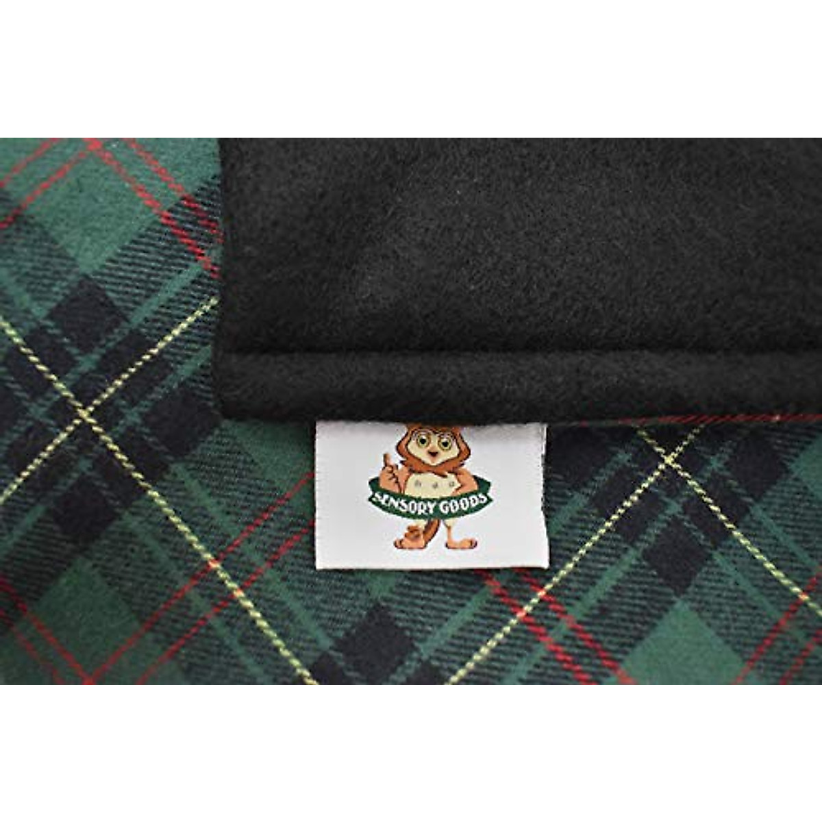 SENSORY GOODS Young Adult - Deluxe - Made in America - Medium Weighted Blanket 10lb Medium Pressure - Dwight Pattern - Fleece/Flannel (66" x 42") Provides Comfort and Relaxation.