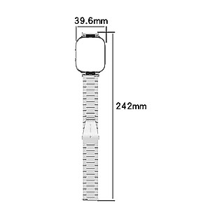 Metal Band Intended for Xiaomi Redmi Watch 3 Active/ Redmi Watch 3 Lite Watch Band for Women Men Metal Stainless Steel Band Replacement Strap Bracelet for Xiaomi Redmi Watch 3 Active Smartwatch (gold)