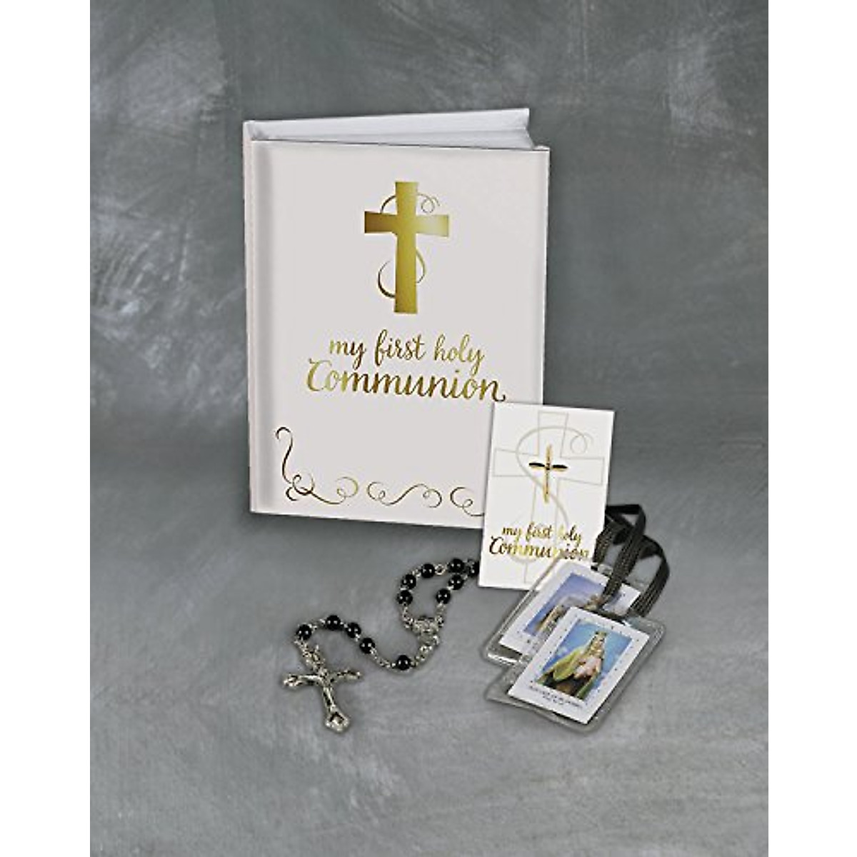 Creative Brands Faithworks - Abundant Grace First Communion Gift Set, 5-Piece, Boy