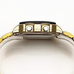 FANMIS Men's Luxury Digital Quartz Waterproof Wrist Watches Dual Time Countdown Alarm Stopwatch Backlight Multi-Function Watch (Gold)