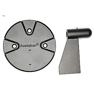 Wall Mount for Suspension Boom Arm, Round Plate and Attaching Holder Piece Compatible with Microphone Stand,Mobile phone Stand,Webcam Stand