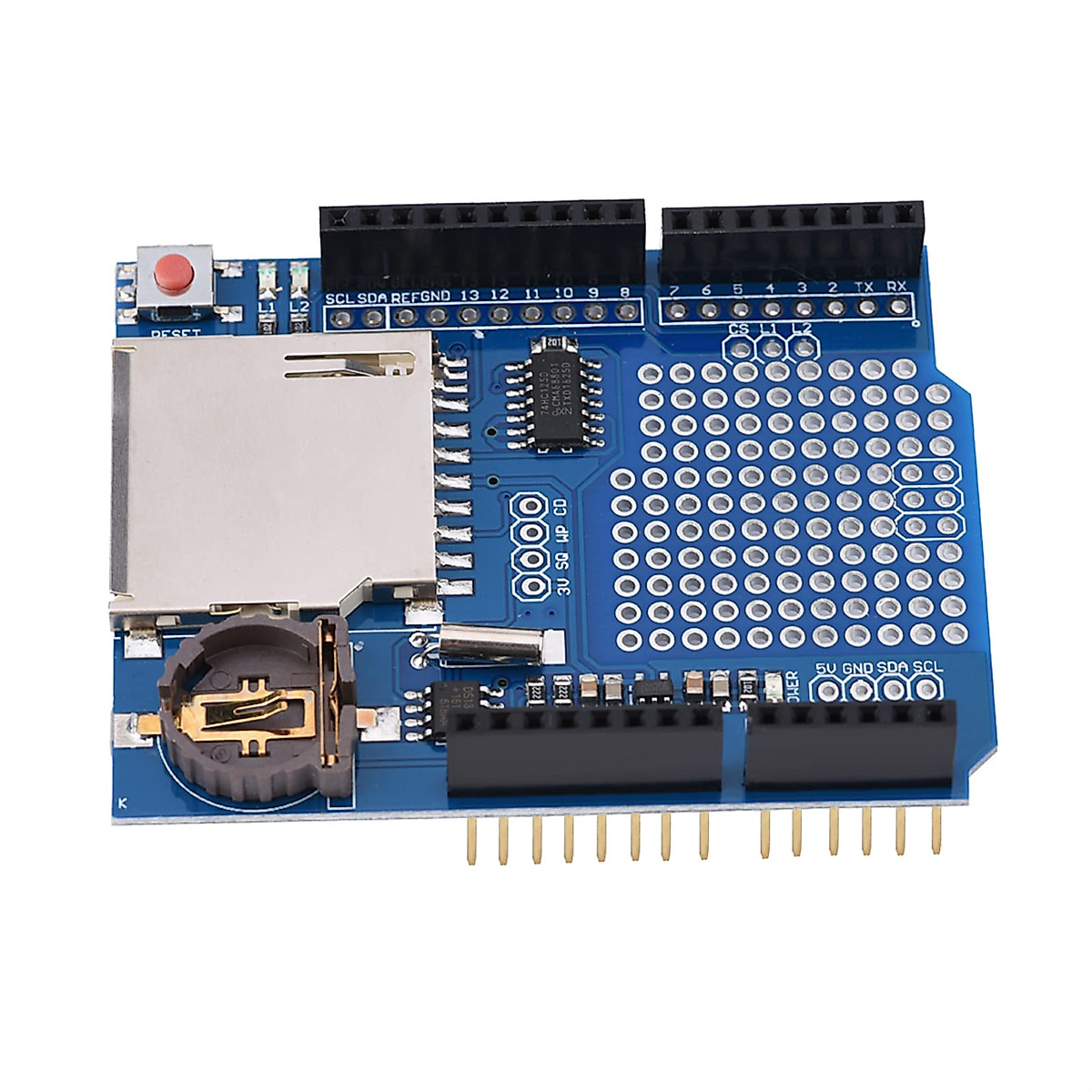 Fafeicy Data Logging Module, Module Logging Shield Data Recorder Data Logger for Arduino w/SD Card