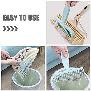 Gatuida 2Pcs Broom Hair Removal Comb Broom Hair Removal Cleaning Tool Hair Collectors for Clean The Hair and Dust On The Broom Bathroom Sewer