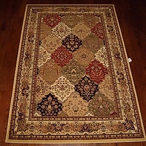 SAFAVIEH Lyndhurst Collection 2'3" x 12' Multi / Ivory LNH221A Traditional Oriental Non-Shedding Living Room Bedroom Runner Rug