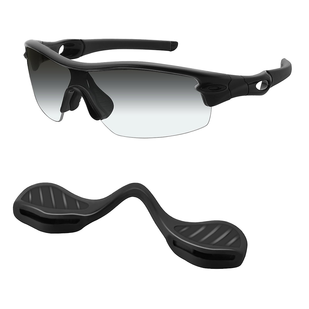 Mryok Replacement Nosepiece Nosepad for Oakley Radar Path EV RadarLock Sunglass - Black