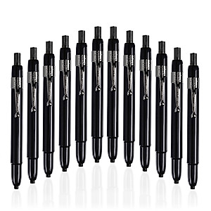 Listo 1620 - Box of 12 - BLACK COLOR - China Markers/Grease Pencils/China Marking/Pencils/Wax Pencils - Made in USA