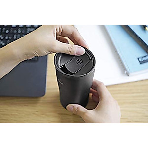 HARIO STF-300-B Tumbler, Black, 10.1 fl oz (300 ml), Thermal Tumbler with Lid