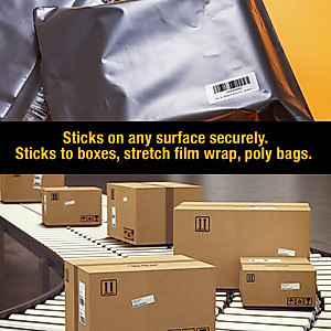 Jumuk Supplies 2 5/8" X 1” Direct Thermal Labels 2000 Per Roll Perforated Sticker for Barcode Shipping Labels Desktop Label Printers for Multipurpose Shipping Address (1 Roll (2000 Labels))