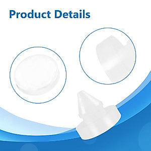 QUICTO 8 Pcs Brake Pedal Stop Pad, Rubber Brake Stop, Automotive Clutch Pedal Stop, Compatible with 90541-06036 46505-SA5-000 (Black and White)