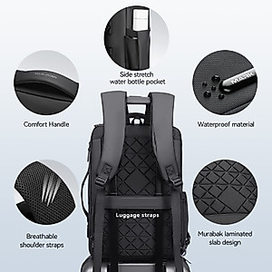 Small Business Backpack,Intelligent 3in1 Slim Laptop Backpack For Men&Women Fits 15.6 Laptop With USB Port Casual Daypack Commute Bag Executive Briefcase,Black