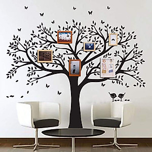 Giant Family Tree Wall Decals Bird Stickers Decals Branches Wall Stickers for Living Room Nursery Room Wall Decor