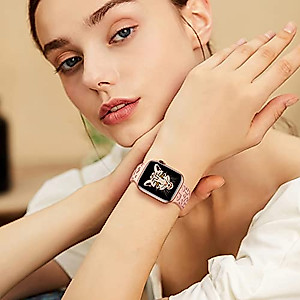 3 Pack Leopard Engraved Band Compatible with Apple Watch Band 41mm 40mm 38mm 45m 44mm 42mm Women Men, Cheetah Printed Soft Silicone Straps for iWatch Series 8 7 SE 6 5 4 3 2 1, Black/Gray/Sand Pink