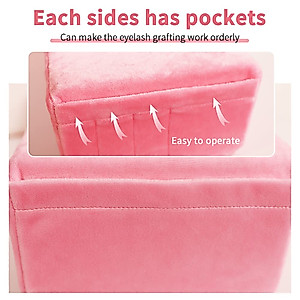 Seportnery Eyelash Pillow for Lash Extensions - Comfortable Memory Foam Bed Neck Pillows Suitable for Beauty & Grafting Salon to Provide Cervical Pillow Support Protection(Pink)…