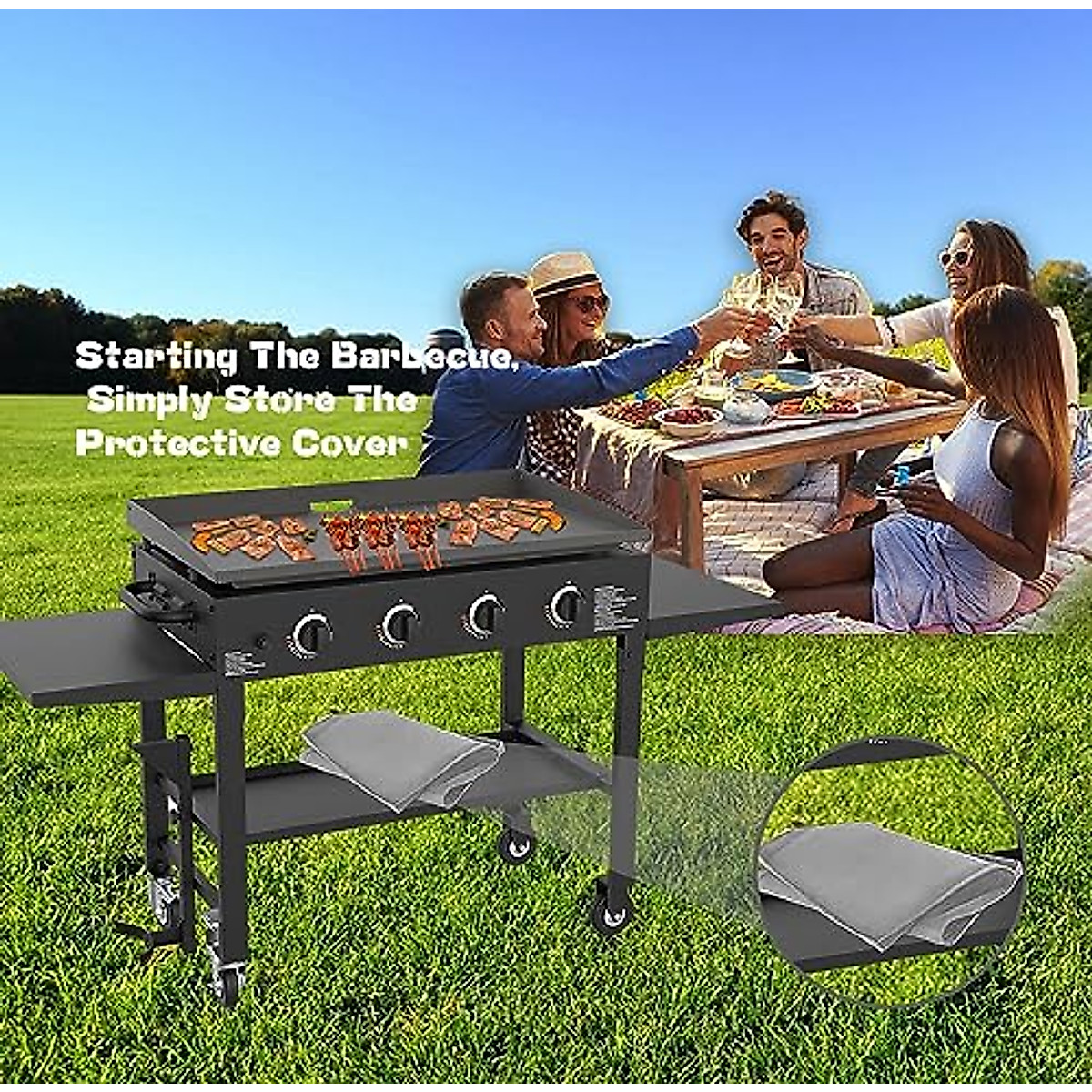 28" Silicone Griddle Mat for Blackstone 28 Inch Griddle,Heavy Duty Griddle Mat 28 inch Fit Blackstone 28 Inch Flat Top Gas Grill Griddle,Keep Grill Clean