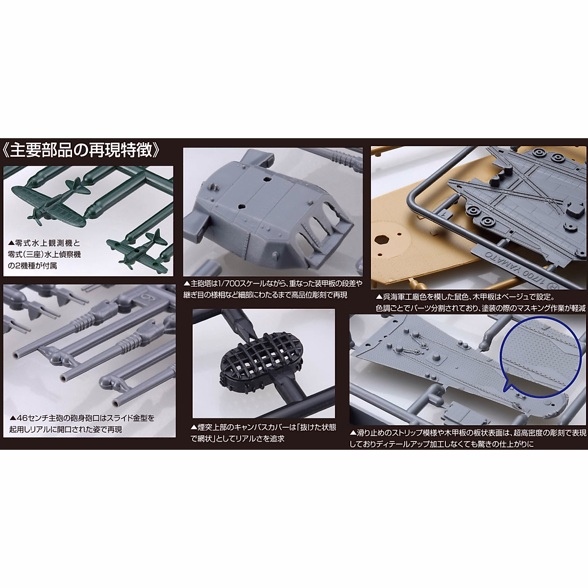 Fujimi Model 1/700 Ship Next Series No.1 Japanese Navy Battleship Yamato (New Exhibition Base Specification), Color Coded, Plastic Model Ship NX1