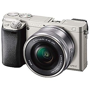 Sony Alpha a6000 Mirrorless Digital Camera with 16-50 mm Lens 24.3MP (Silver)
