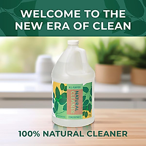 PathoPure Natural All-Purpose Cleaner Concentrate - Unscented, Non-Toxic for Cleaning Kitchen, Bathroom, Glass, Floor, Carpet & Upholstery Stains - 1 Gallon (Makes 64 Bottles)